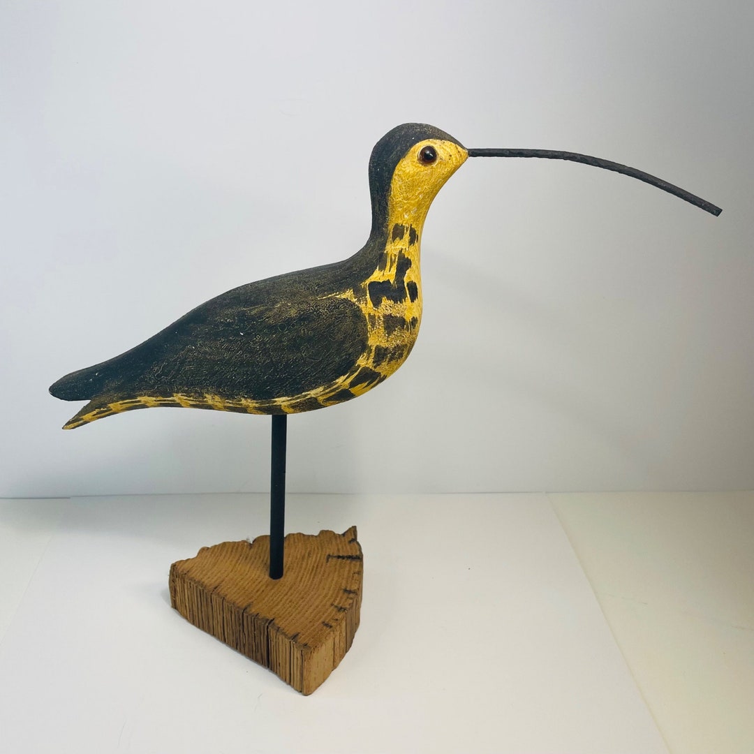 Vintage 1980 Signed Richard Morgan Carved Wood Bird Decoy - Etsy