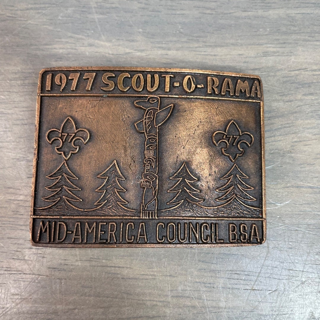 Vintage 1977 Scout-o-rama Mid America Council BSA Copper Boy - Etsy