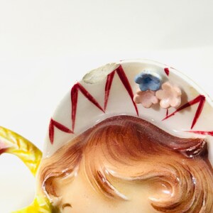 Vintage Pair LEFTON Miss Dainty Wall Pockets Vases Girls - Etsy