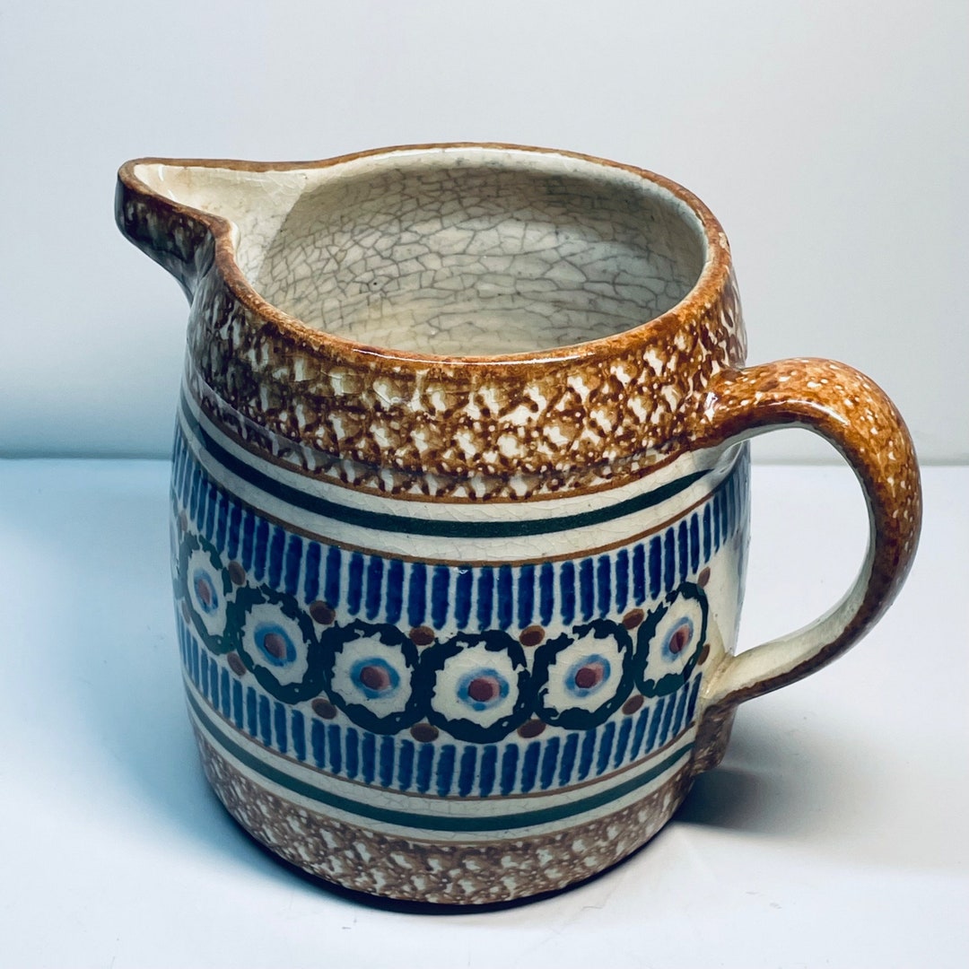 Antique Pottery Pitcher Stoneware Unreadable Mark Polish? - Etsy