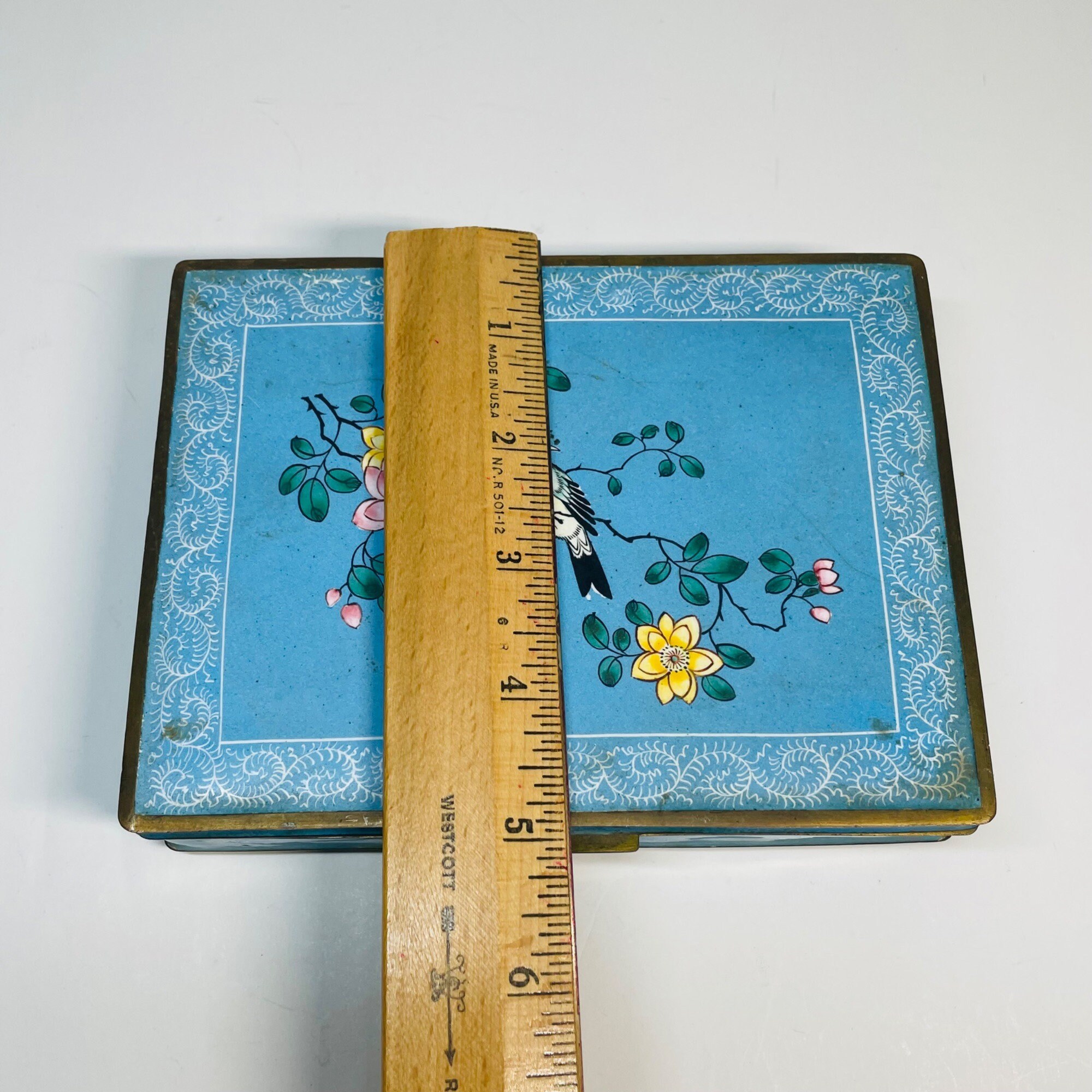 Antique/vintage Chinese Enamel Box Humidor Birds RARE - Etsy