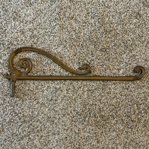 Vintage Scroll Swing Arm Curtain Rod or Plant Holder No Bracket - Etsy