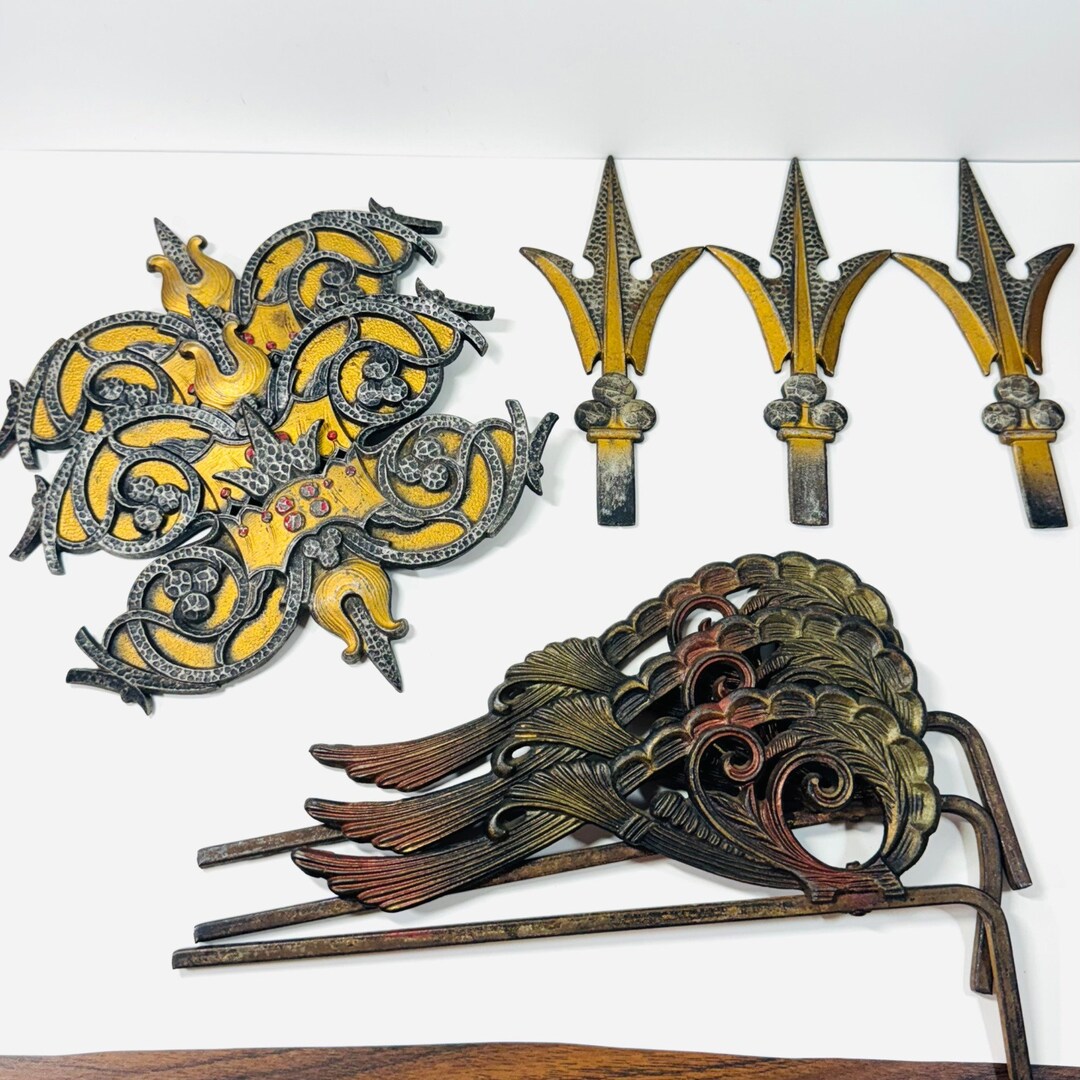 Vintage/antique Victorian Drapery Hardware Ornate BEAUTIFUL - Etsy