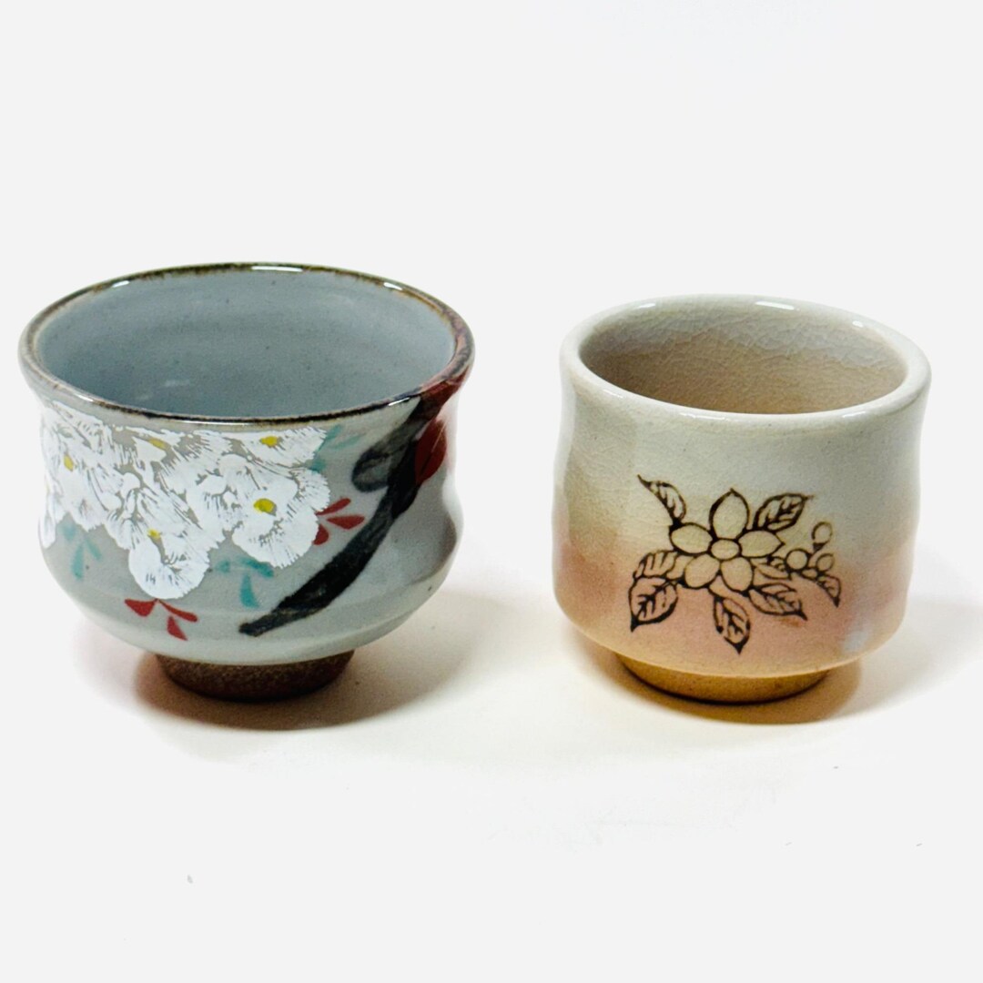 Vintage Pair Japanese Sake Saki Tea Cups Signed - Etsy
