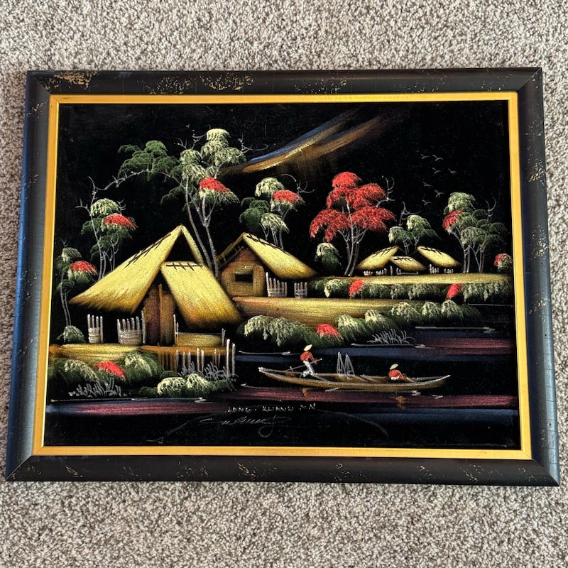 Black Velvet Painting - Etsy
