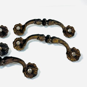 Lot of 5 Vintage Drawer Pulls Large Ornate - Etsy