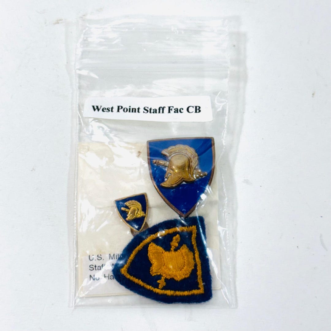 Vintage West Point U.S. Military Academy Staff and Faculty Pins Patch ...