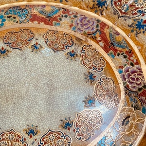 Vintage/antique Stunning Asian Platter Heavy Stoneware - Etsy