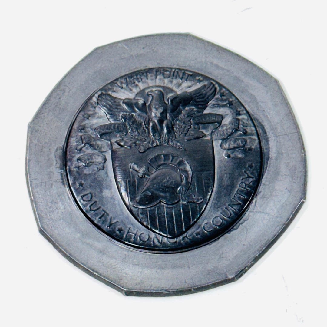 Vintage/antique US Military Academy Metal Paperweight A - Etsy