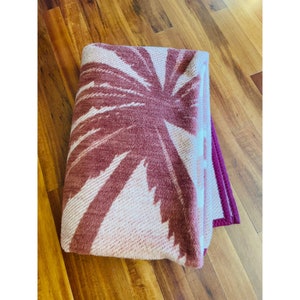 Vintage Eskimo of Switzerland Blanket Palm Trees 92x60 - Etsy