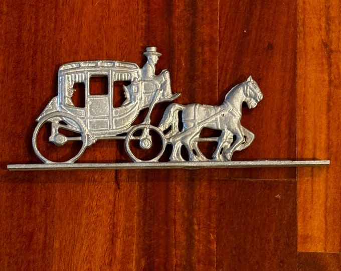 Vintage/antique Horse & Carriage Weathervane/mailbox Topper Cast ...