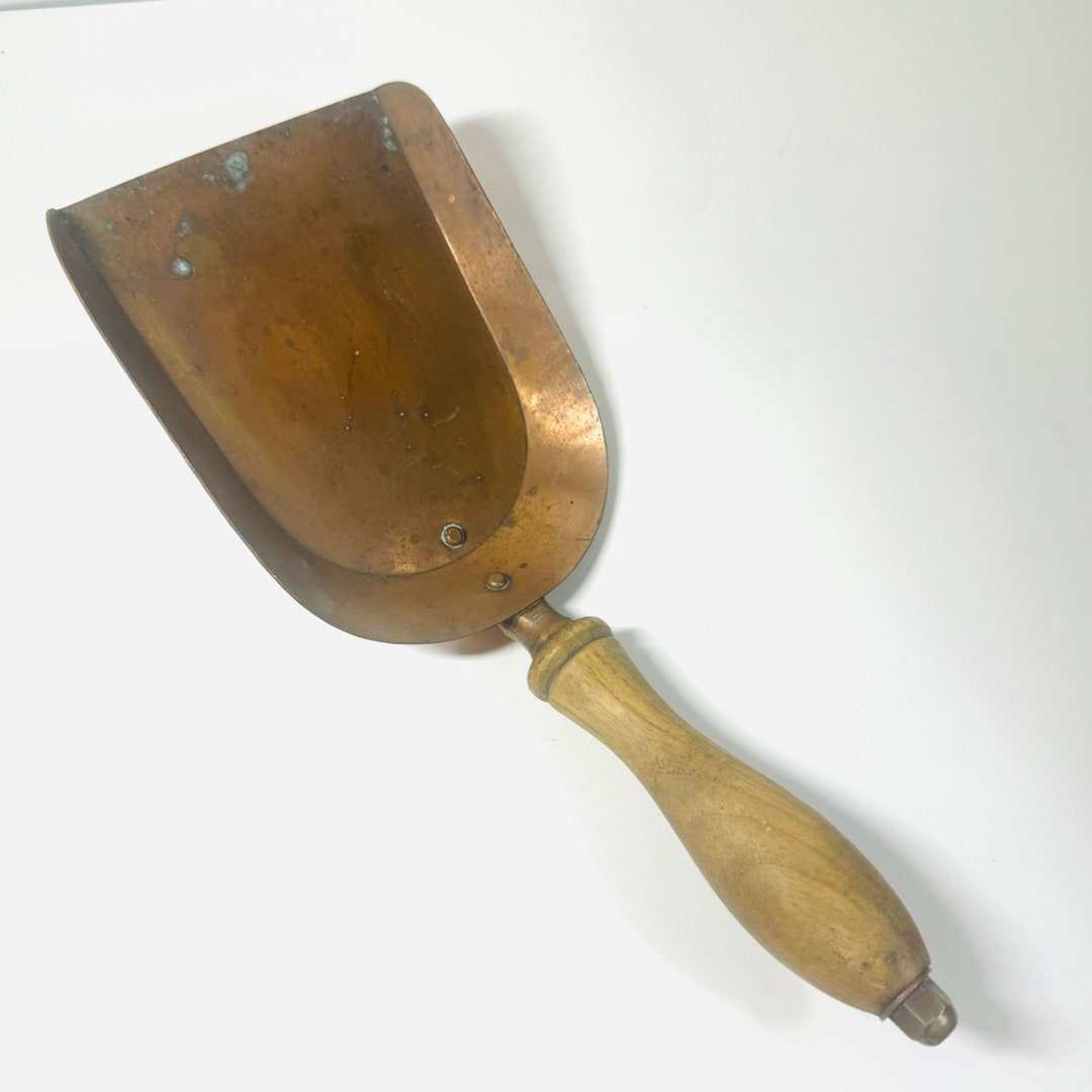 Antique/vintage KF18992 JBL196 Copper Coal Hand Scuttle Shovel Scoop - Etsy