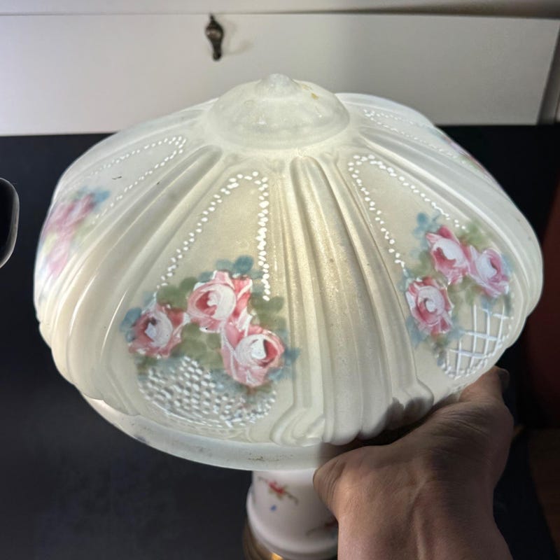 Repurposed Glass Lamp Shade - Etsy