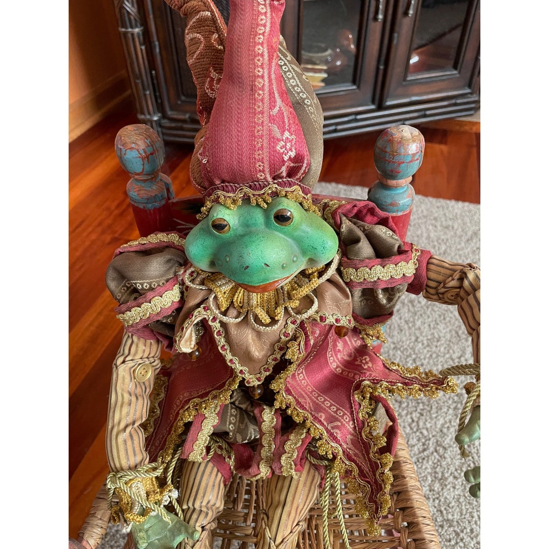 Vintage Frog Jester Doll Porcelain and Cloth Amazing Clothes Over 20 - Etsy