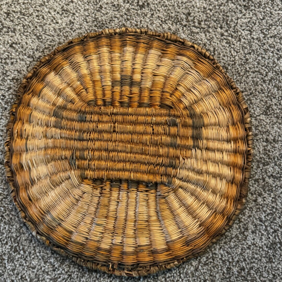 Vintage Native American HOPI 14” Basketweave Wall Plaque Polychrome - Etsy