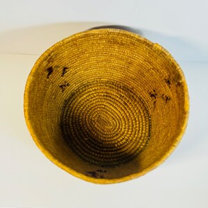 Old Native American Smaller Basket With Sewn Flowers - Etsy