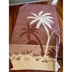 Vintage Eskimo of Switzerland Blanket Palm Trees 92x60 - Etsy
