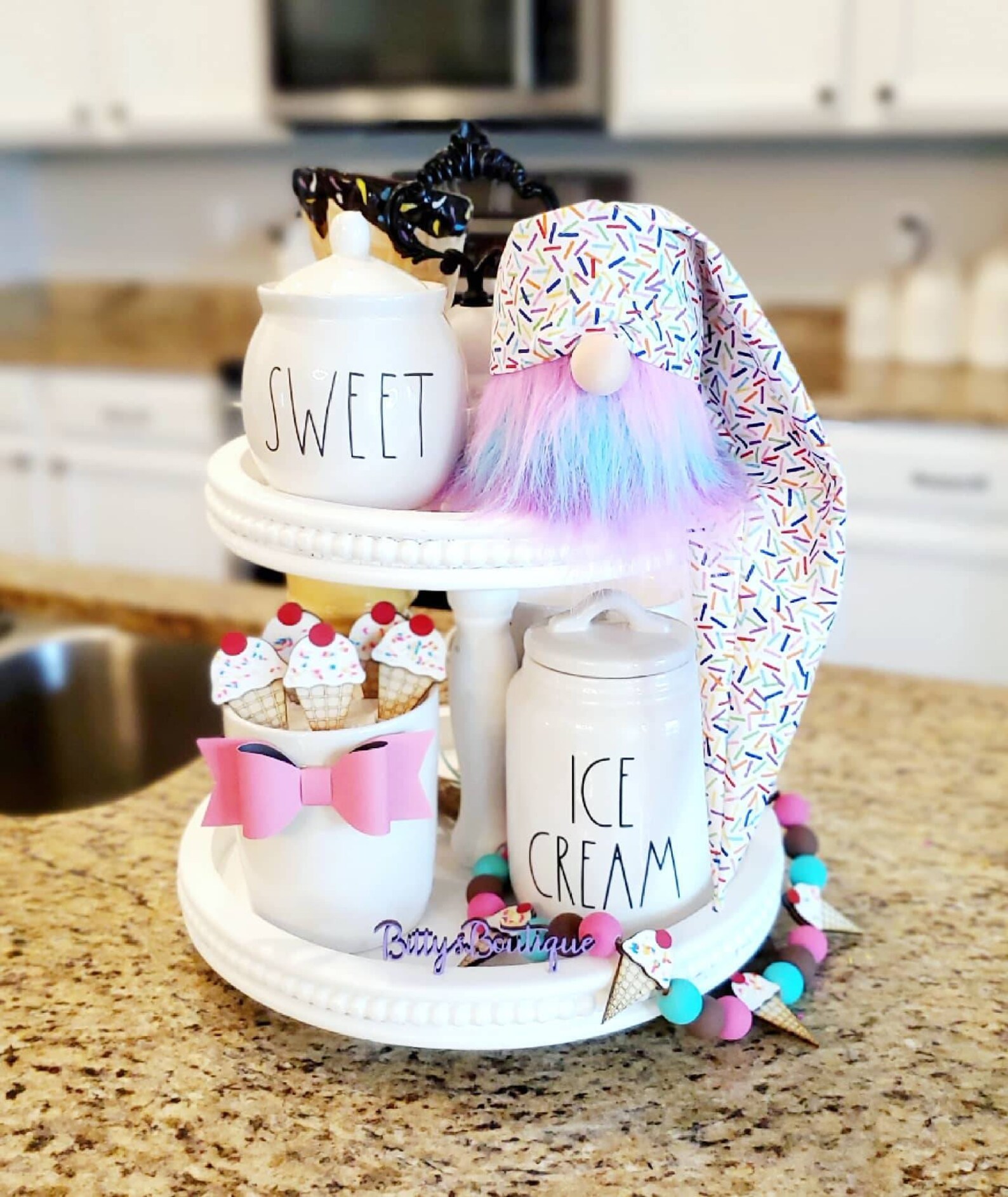 3D Ice Cream Wood Cutouts Ice Cream Decor Gumball Filler - Etsy