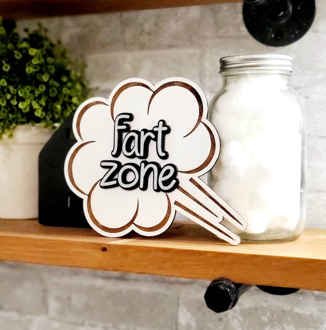 Fart Zone Bathroom Sign, Funny Bathroom Sign, Boys Bathroom Decor ...