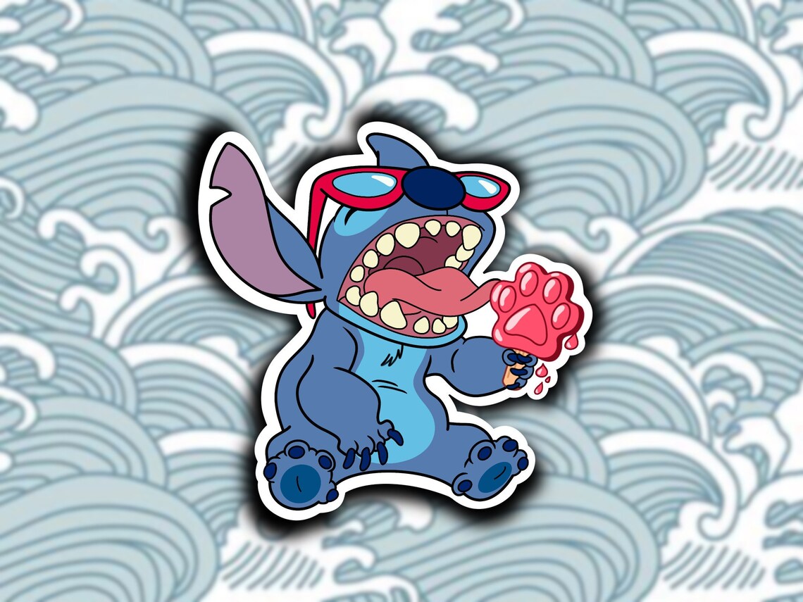 Autocollant Stitch Point avec lautocollant de Pawpsicle | Etsy