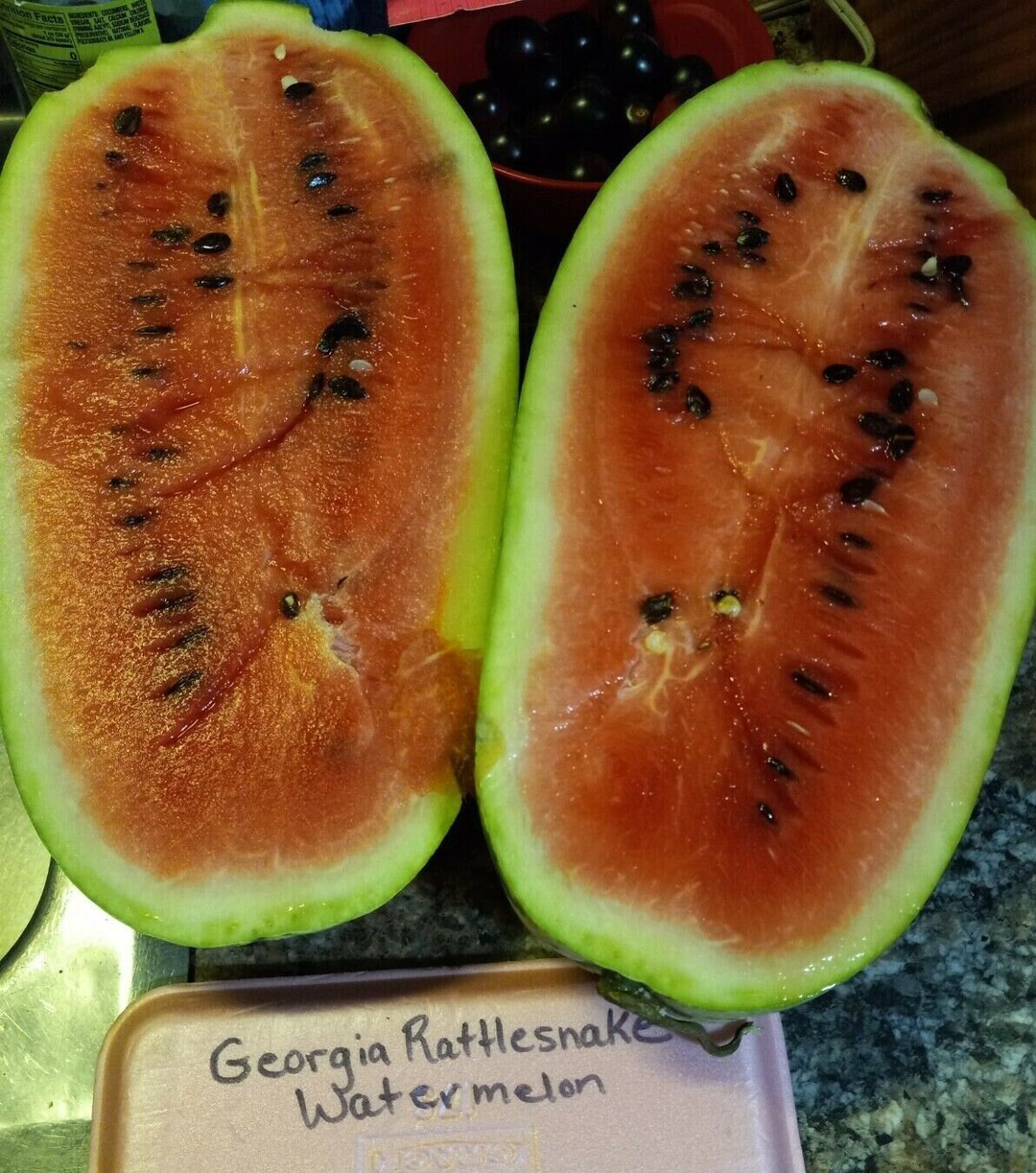 Georgia Rattlesnake Watermelon Seeds - Etsy