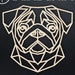 Geometric Dog - Pug - Digital Laser Cut Template - Glowforge Vector ...