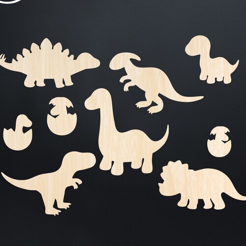 Dinosaur Shape Designs Laser Cut Files for Wood Acrylic or - Etsy