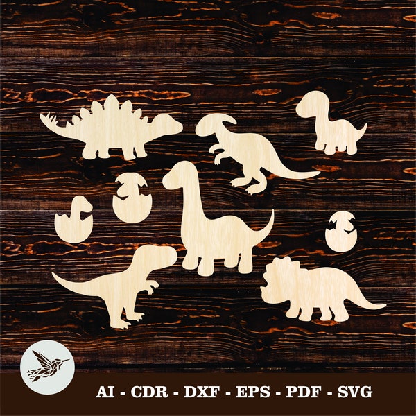 Dinosaur Dxf - Etsy