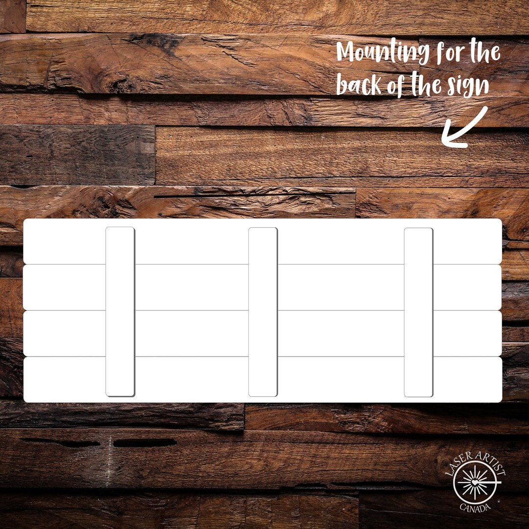 Shiplap Style Sign - Rectangle - Digital Laser Cut Template - Etsy