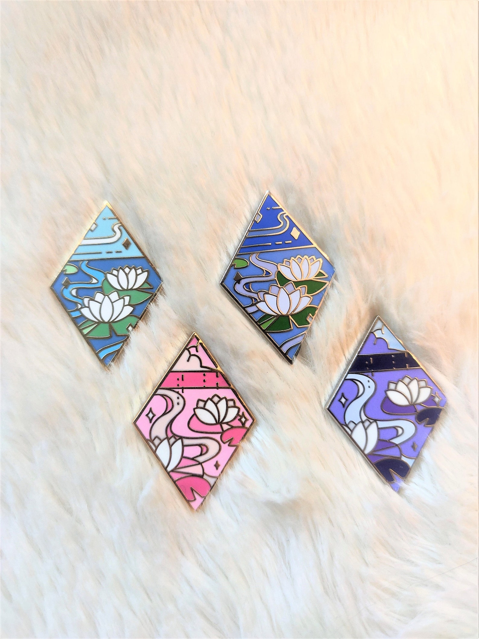 Lily Pond: Enamel Pin Collection - Etsy