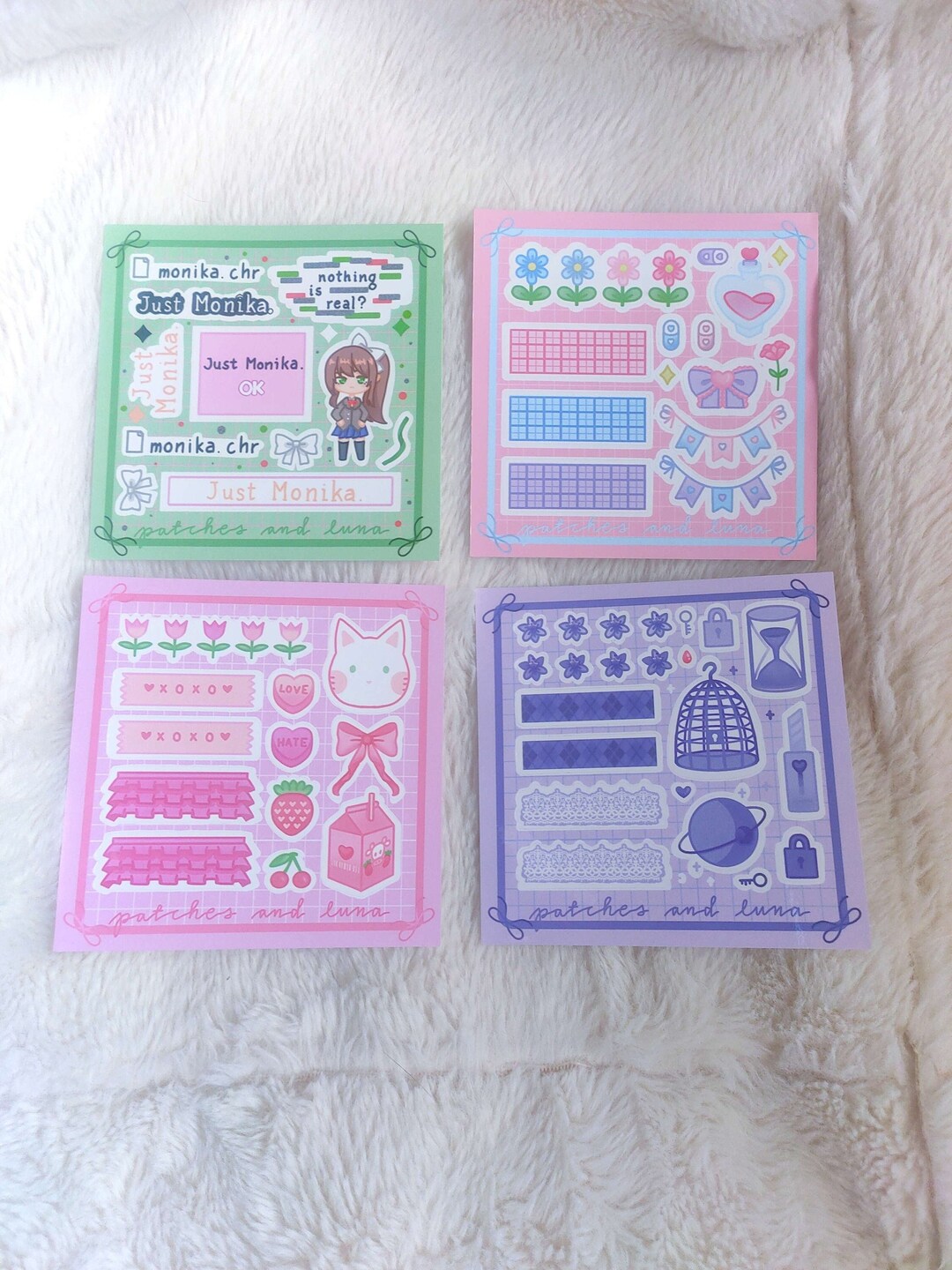 DDLC Sticker Sheet | B Grade - Etsy