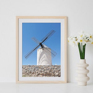 Windmill Print, Europe Photography Wall Decor, Downloadable Prints ...