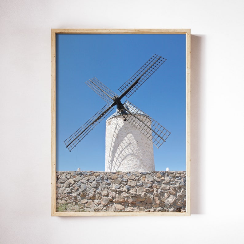 Windmill Print, Europe Photography Wall Decor, Downloadable Prints ...