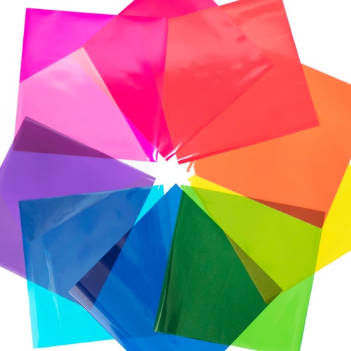 210 Pcs Cello Sheets 8 X 8 in 10 Colors Assorted Value Pack - Etsy