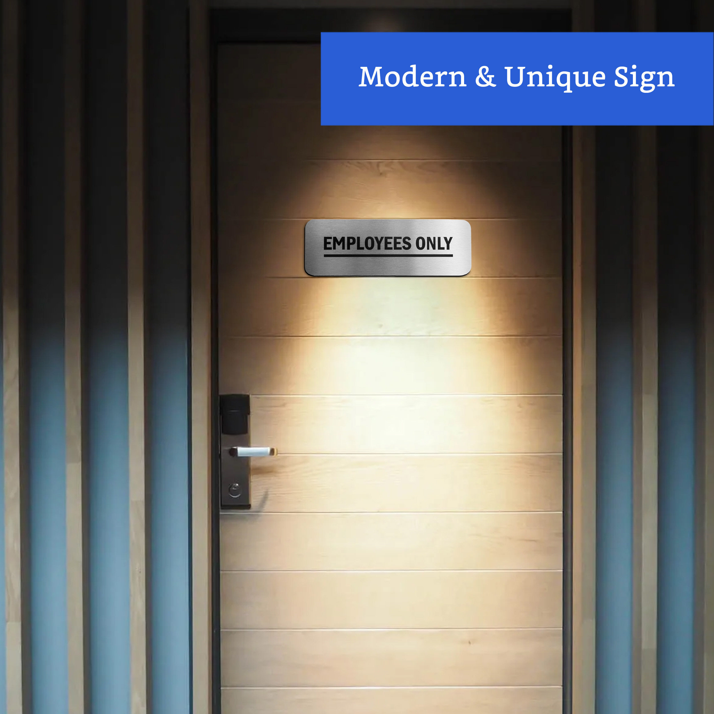 Employees Only Sign brushed Aluminum 9 in X 3 In Employee - Etsy