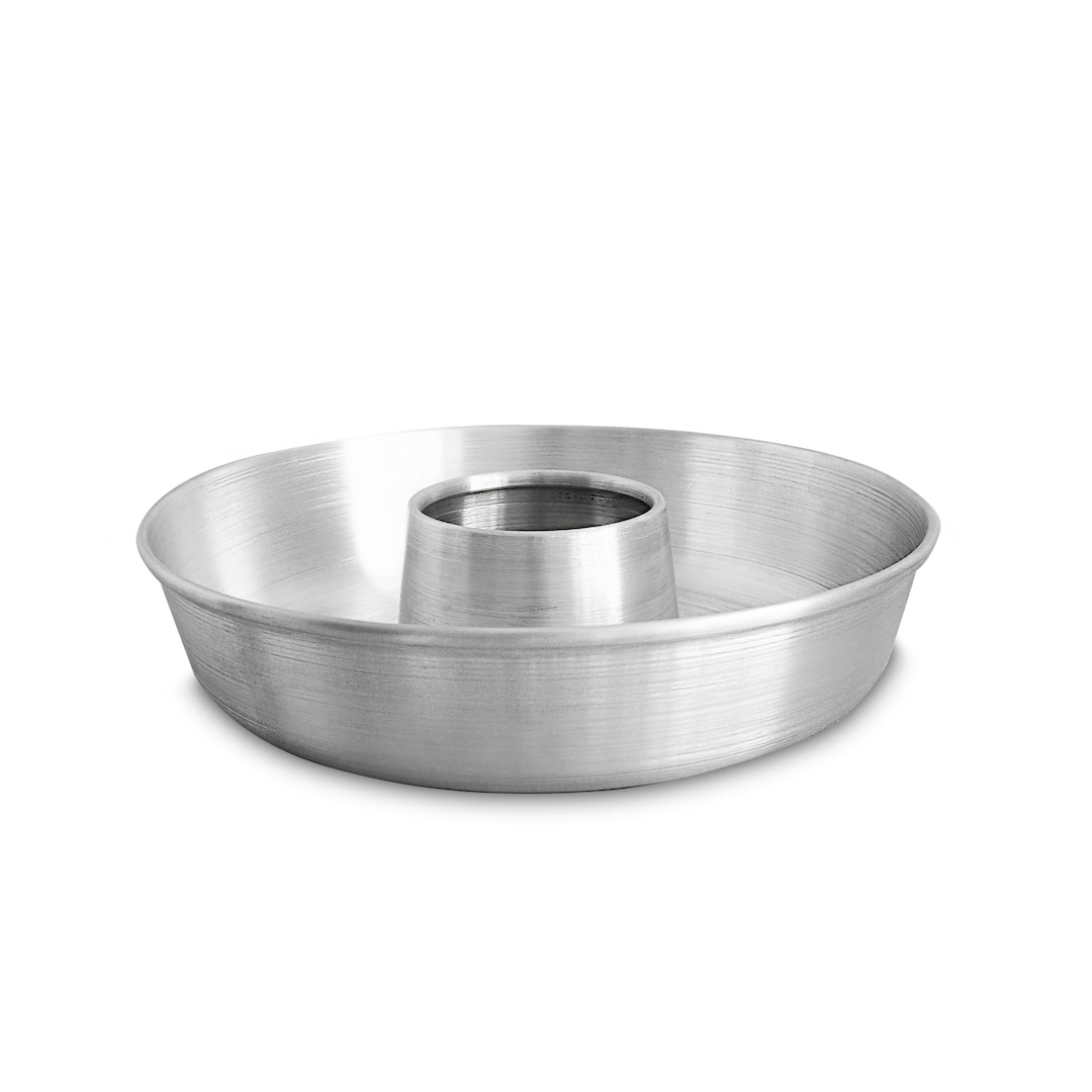 Aluminum Cake Ring Pan (8 In) - Tube Pan for Baking Pound Cake - Tube ...