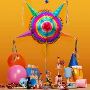 Mexican Piñata (large 32 In) - Authentic Handmade Foldable Large Pinata ...
