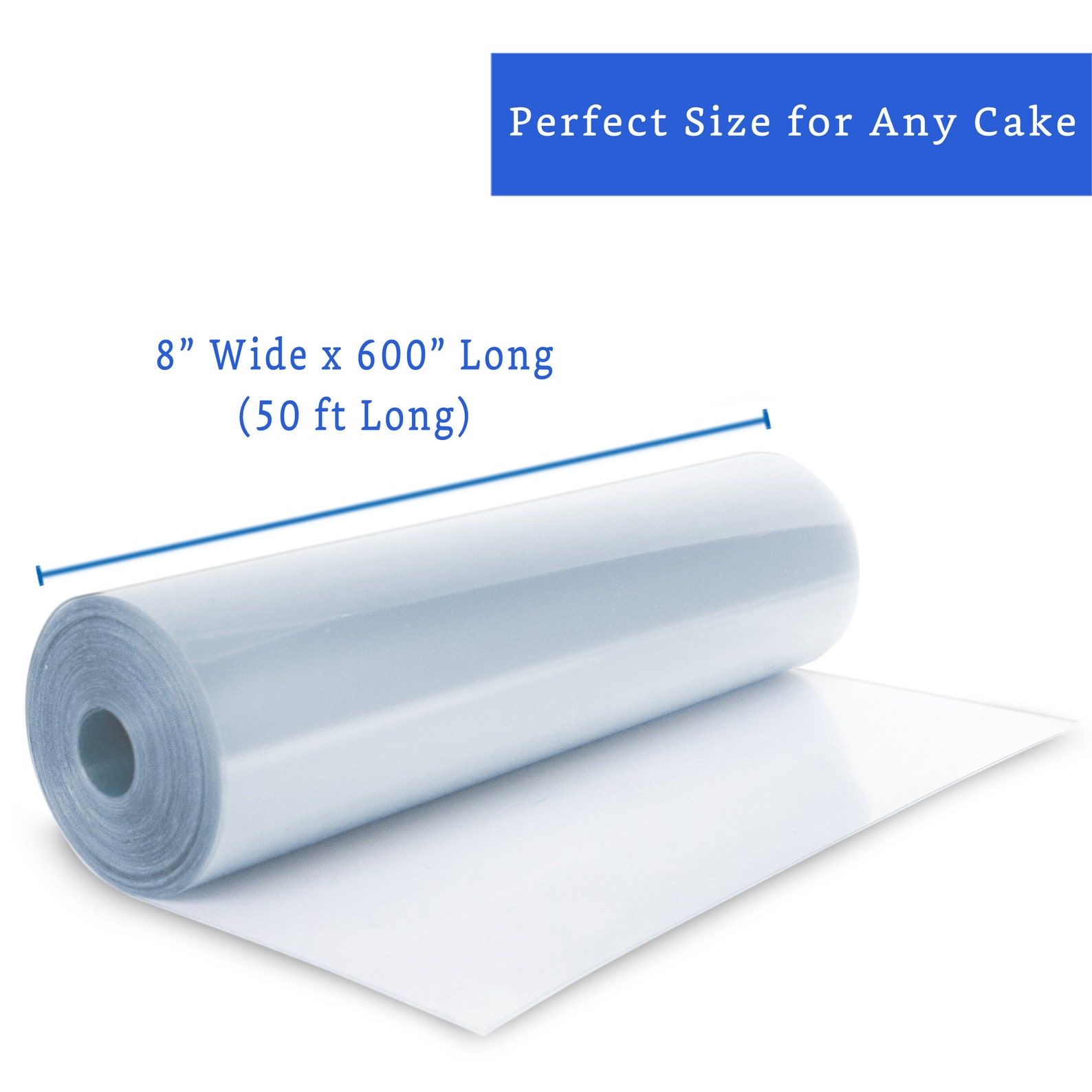 Cake Collar Acetate Roll 6 X 600 in 50ft Cake Collar 6 Inch Acetate ...