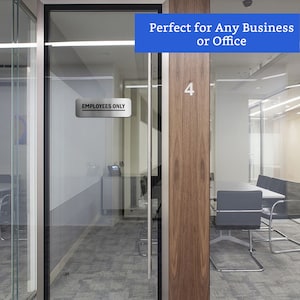 Employees Only Sign (brushed Aluminum 9 in X 3 In) - Employee Only Sign ...
