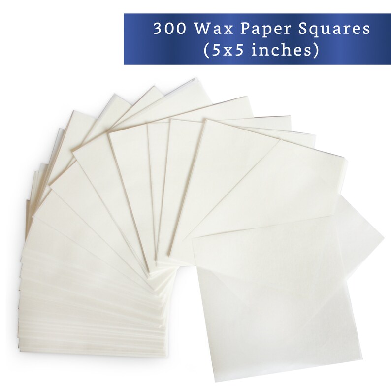 Wax Paper Candy Wrappers for Caramels (300 Pcs 5 X 5 Inches) - Pre Cut ...