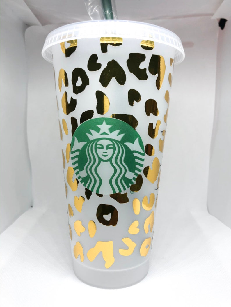 Leopard Print Inspired Iced Cup - Etsy