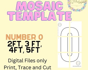 Number 2 All Sizes from 1ft to 5ft/mosaic Numbers From - Etsy