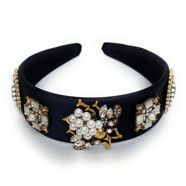 Jeweled Headband - Etsy