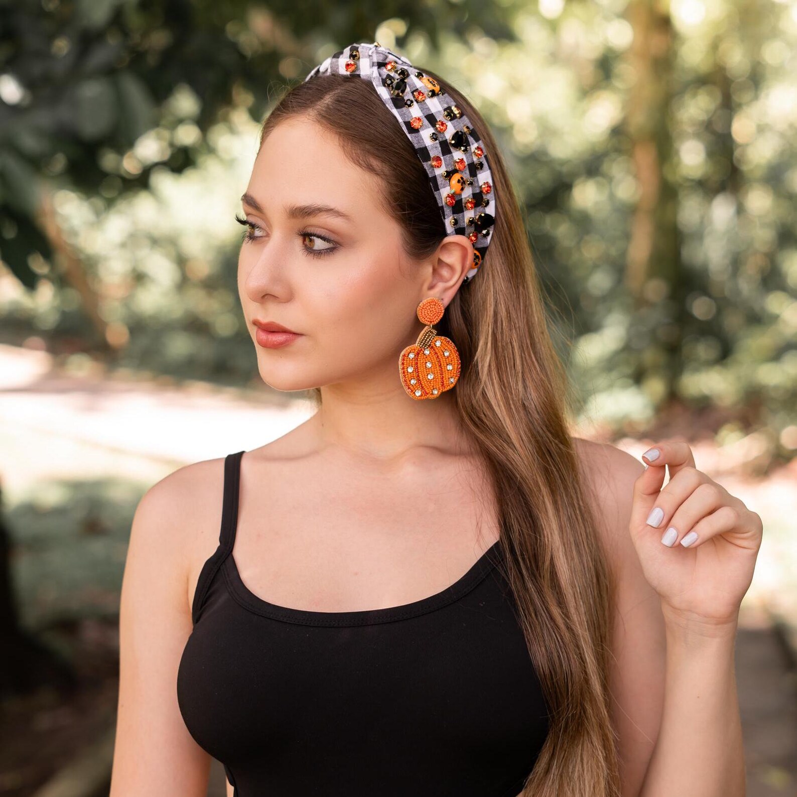 Halloween Jeweled Knot Headbands, Halloween Headbands, Candy Corn ...