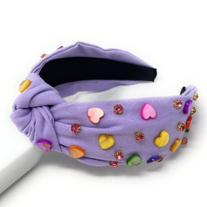 Heart Knot Headbands Valentines Day Headbands Valentines - Etsy