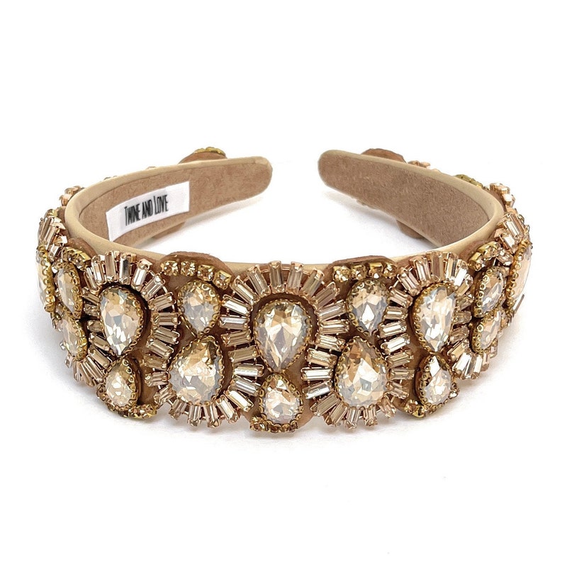 Rhinestone Headband - Etsy