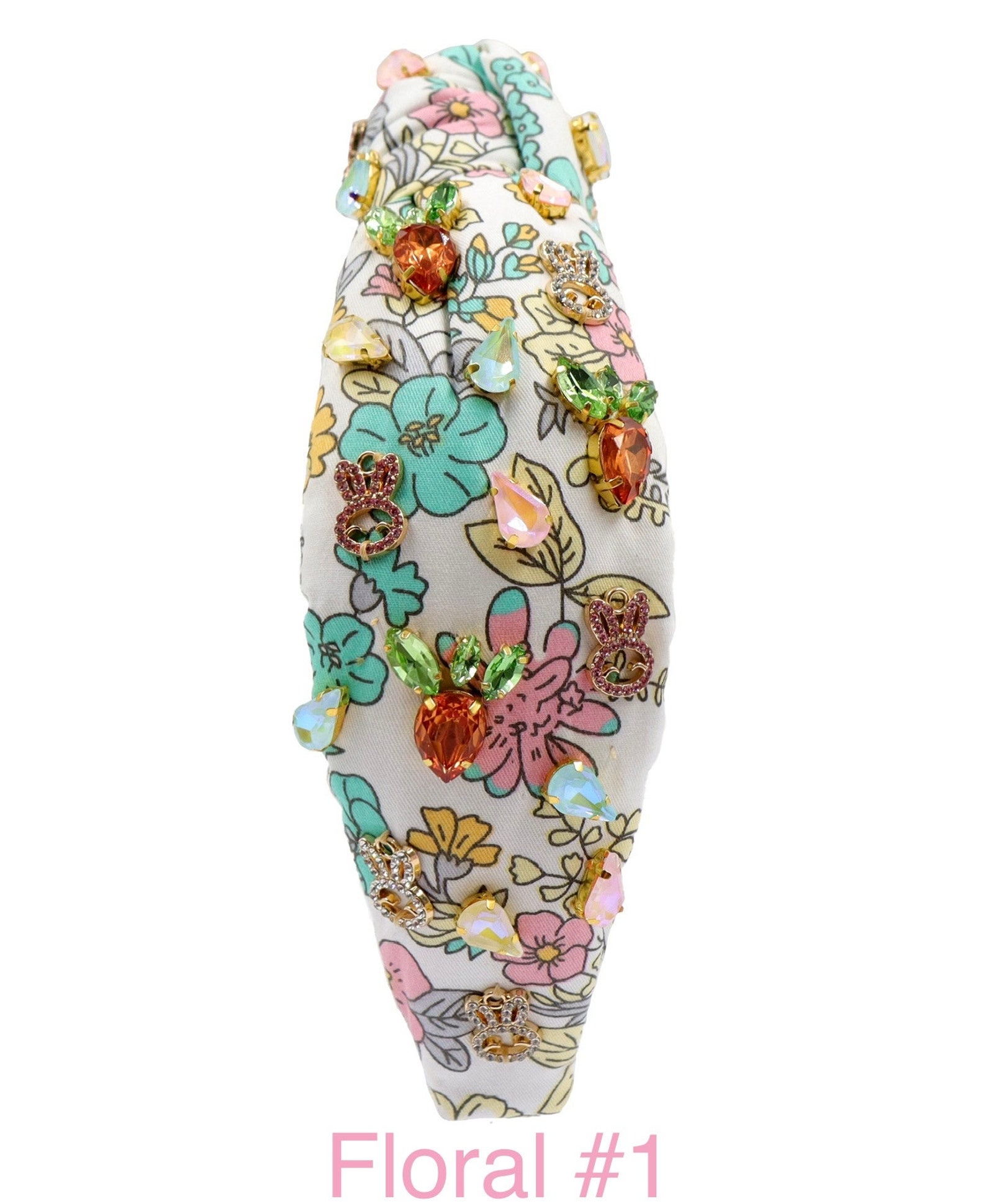 Easter Hand Sewn Knotted Headband, Easter Knotted Headband, Embellished ...
