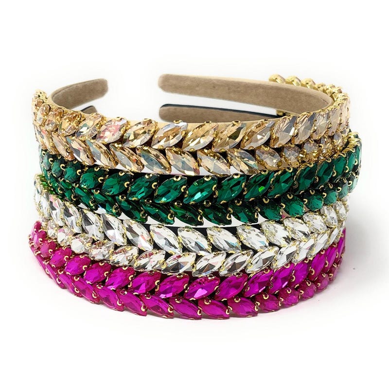 Jeweled Headband - Etsy