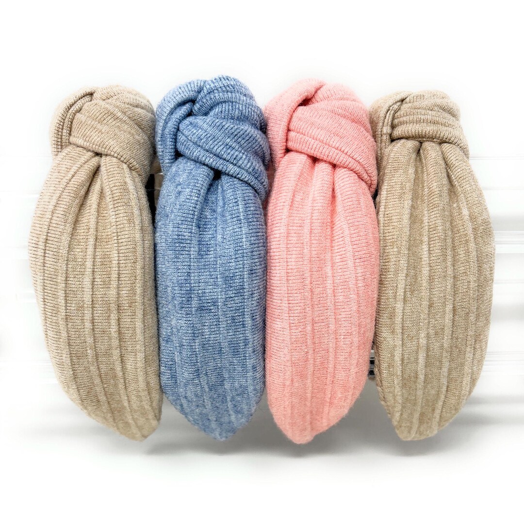Chic Solid Color Top Knot Headband | Handcrafted Soft Fabric Hair ...