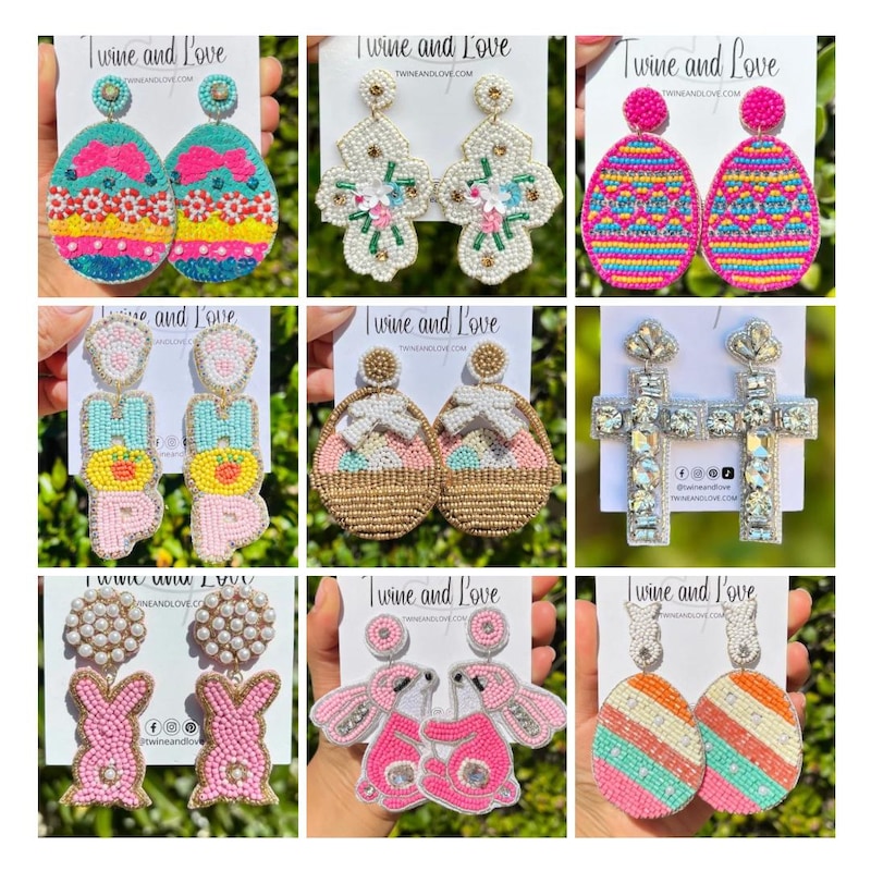 Easter Earrings - Etsy